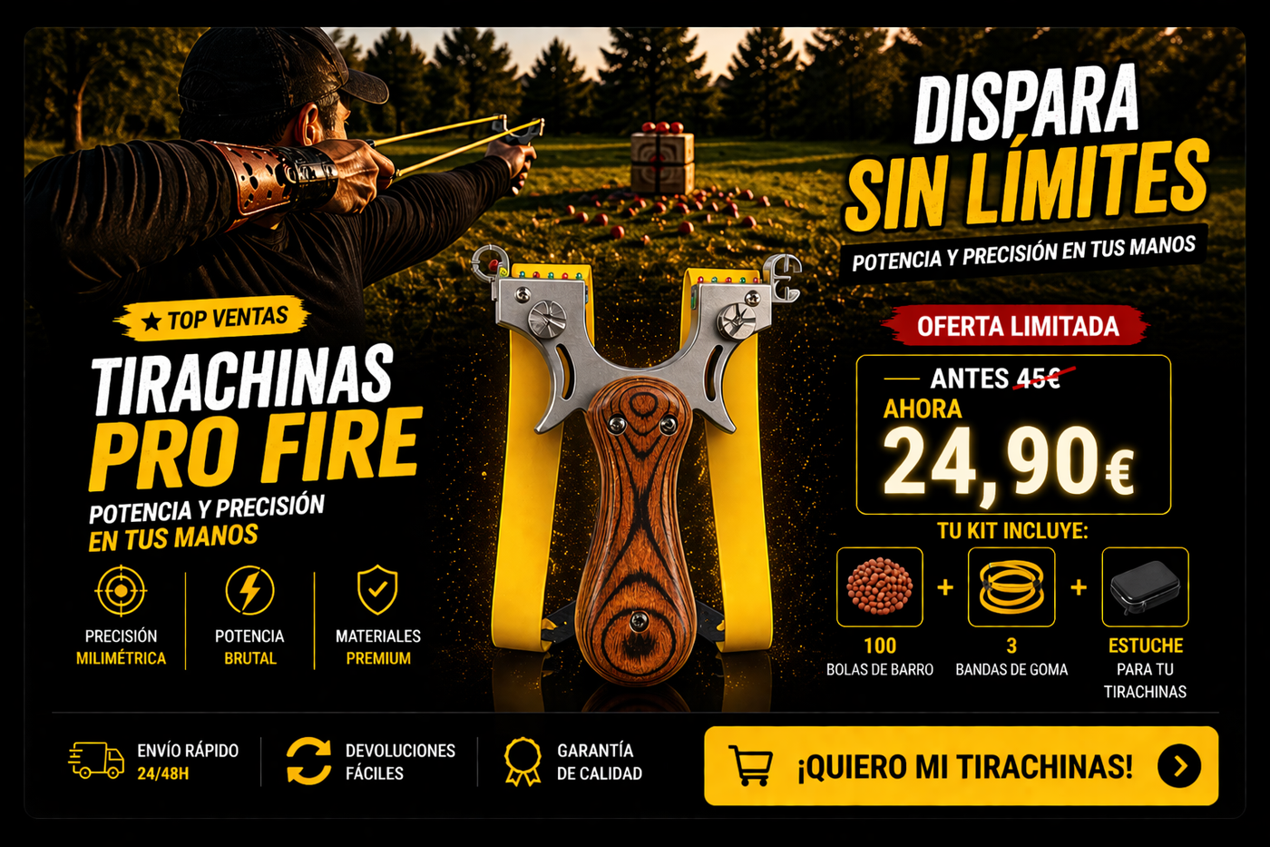 Tirachinas Profesional Alta Potencia y Precisión | España – Tirachinas ...